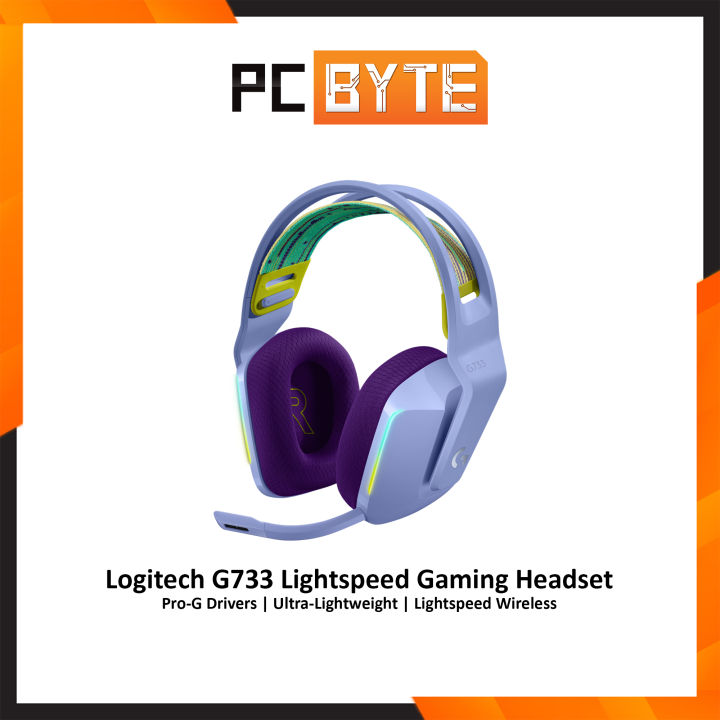 Logitech G733 Lightspeed Wireless RGB Gaming Headset (Pro-G Drivers ...