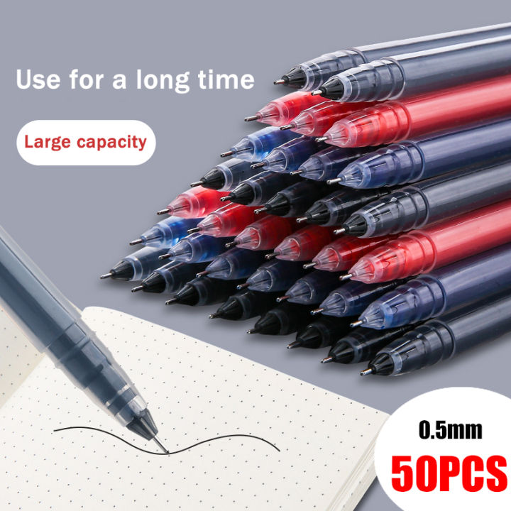 Gel pen 50 Neutral Pens Set Organizer Carbon Pen Gel Pen Black Red Blue ...
