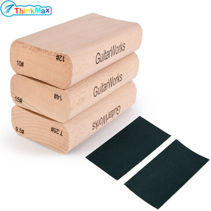 Dual Purpose Radius Fret Leveling Sanding Block Luthier Tool For Guitar ...