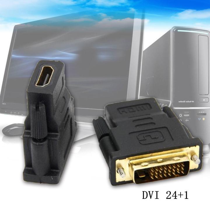 DVI-D (24+1) 25 Pin Male To HDMI Female Adapter Connector Converter ...