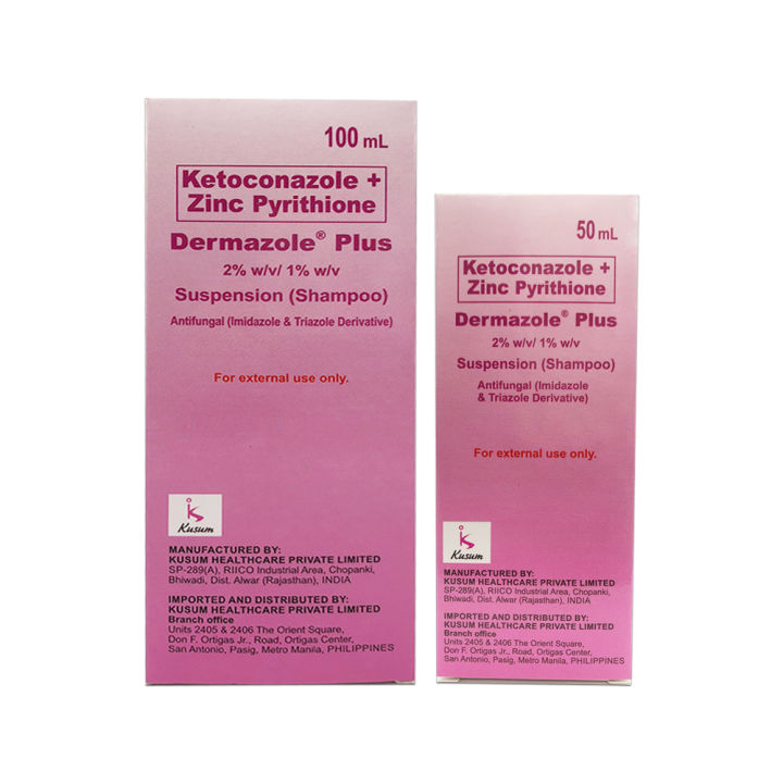 Dermazole Plus Suspension Antifungal Shampoo 50ml / 100ml / LUMI LUSH ...