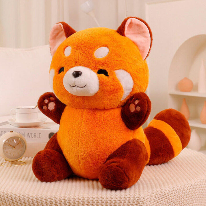 deveodo Plush Toy Red Panda Adorable Red Panda Plush Doll Soft Stuffed ...