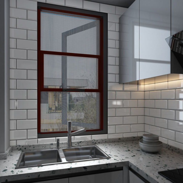 Strong McKinley net screen self-installed external casement window push ...
