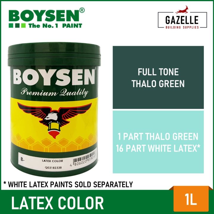 Boysen Latex Color Full Tone Thalo Green - 1L | Lazada PH
