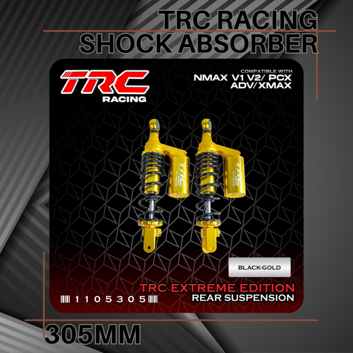 TRC Racing 305mm Rear Shock Absorber Suspension with Reservoir NMAX ADV ...