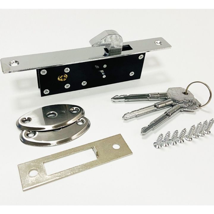 [In Stock]Aluminum Alloy Sliding Door Lock With Cross key Push Pull ...