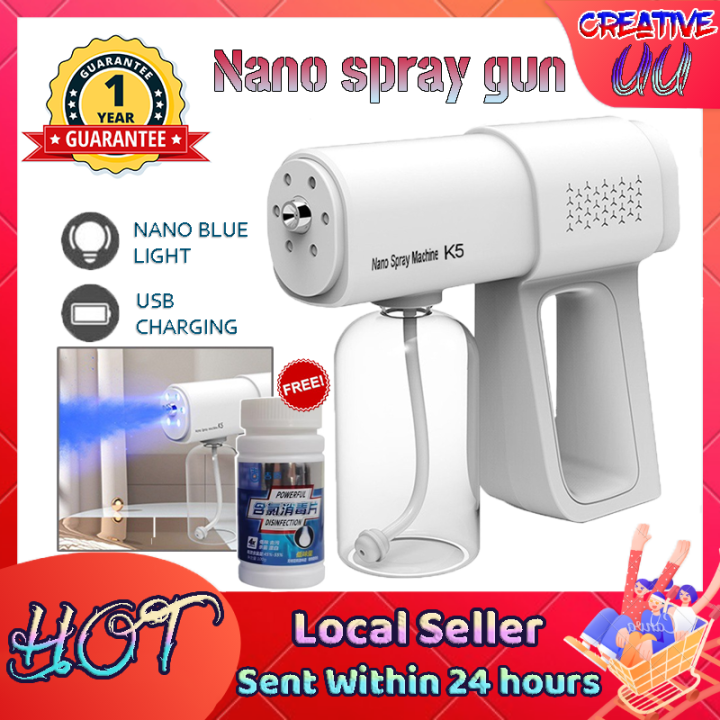 🔥【SG Ready Stock】🔥 K5 Wireless Nano Atomizer spray Disinfection spray Gun Sanitizer spray ...