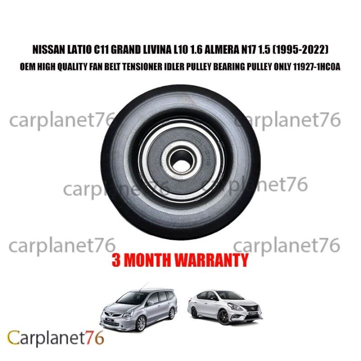 NISSAN LATIO C11 GRAND LIVINA L10 1.6 ALMERA N17 1.5 FAN BELT TENSIONER ...