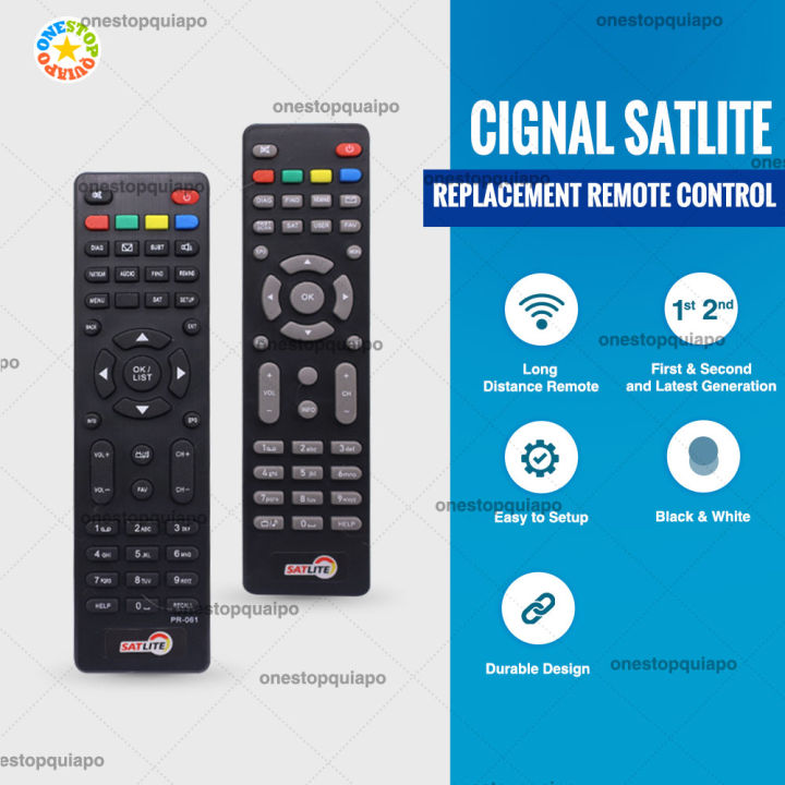 OSQ Replacement Cignal Remote Control for Cignal Satlite TV box First ...
