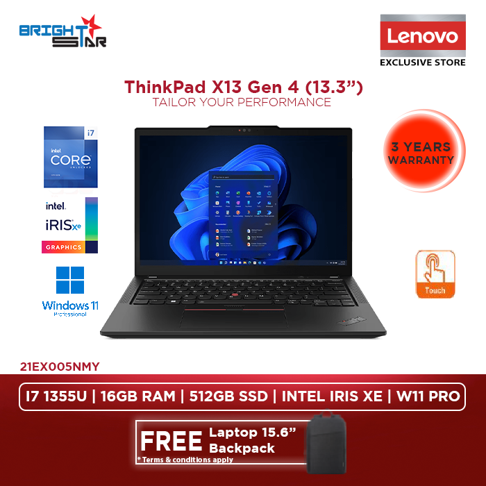 Lenovo ThinkPad X13 Gen 4 5NMY (13.3 Inch WUXGA IPS Touch | Intel I7 ...