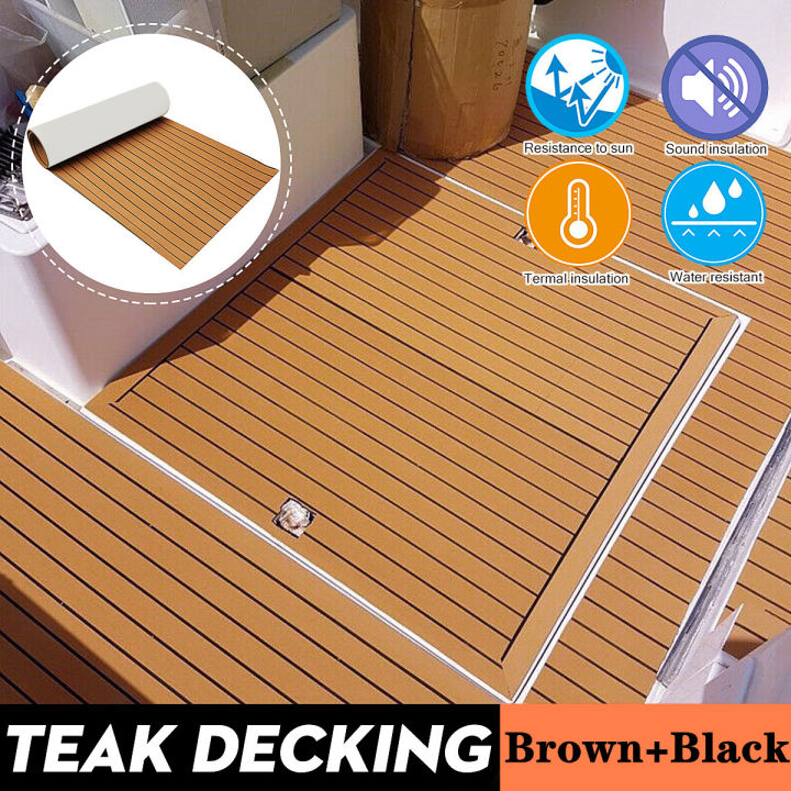 Self-Adhesive Foam Teak Decking EVA Foam Marine Flooring Faux Boat ...