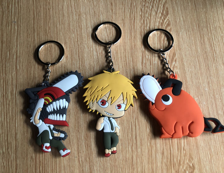 DA Anime Otaku Chainsawman Key Chain CSM Pochita Denji Power Aki Makima ...