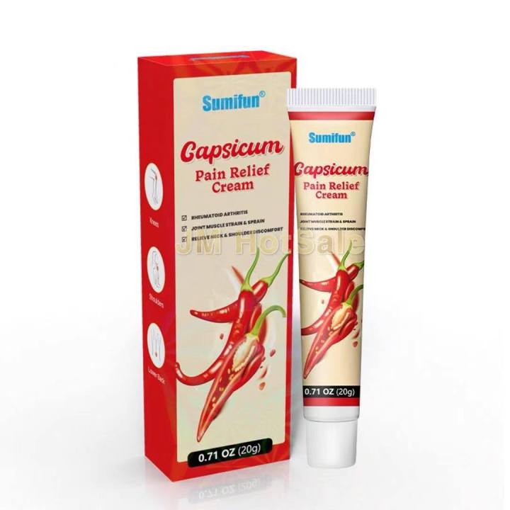 Sumifun Capsicum Pain Relief Cream Joint Muscle Strain & Sprain 20g ...