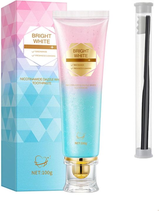 Acssart Radiant Whitening Toothpaste, Easilyous Niacinamide Whitening ...