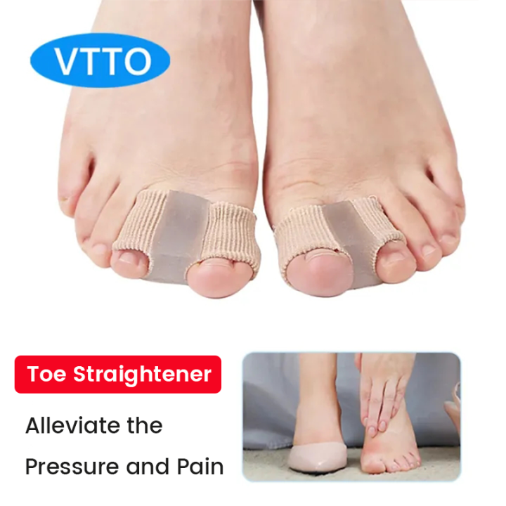 VTTO 1ชิ้นตัวคั่นพร้อมที่ยืดขนาดใหญ่แผ่นเจลทาเท้าที่รองปุ่มหัวแม่เท้า ...