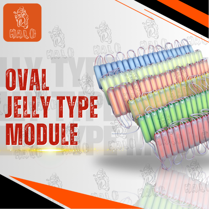 [HALO MOTOR] MOTORCYCLE 1 LED LIGHT OVAL JELLY TYPE MODULE | Lazada PH