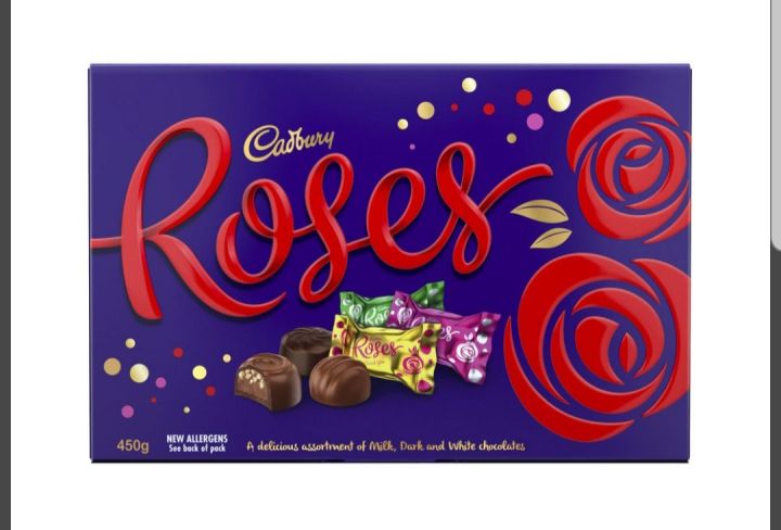 Cadbury Roses Limited Edition Assorted Chocolate Gift Box 450g, Made in ...