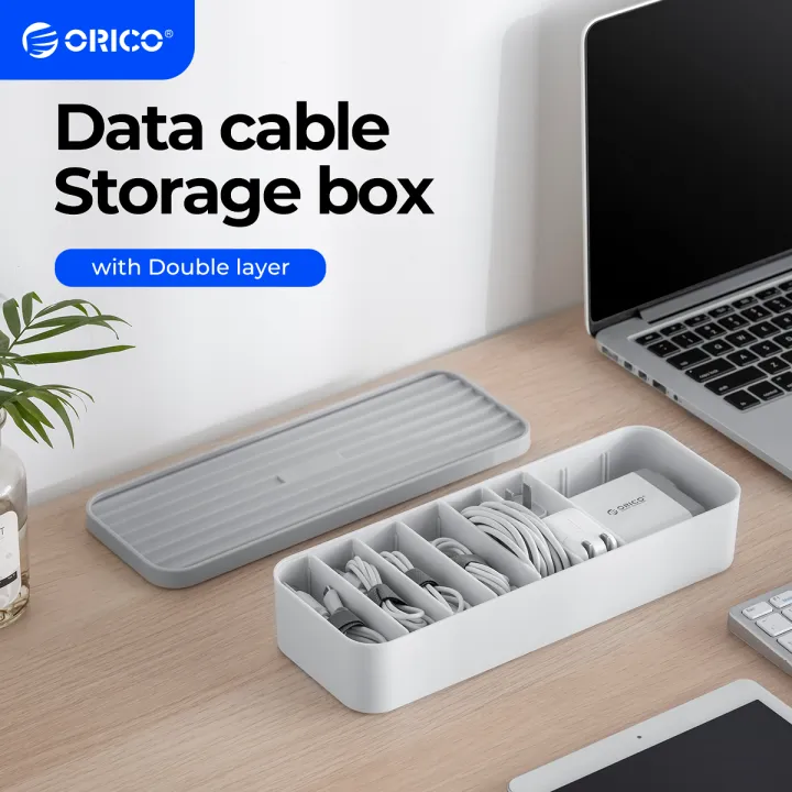 Cable Storage Box ORICO Management Box with Cover Power Cord Organizer ...