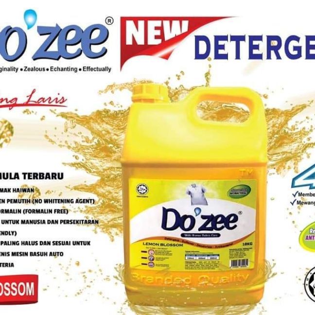 sabun basuh dozee 10kg lemon blossom | Lazada
