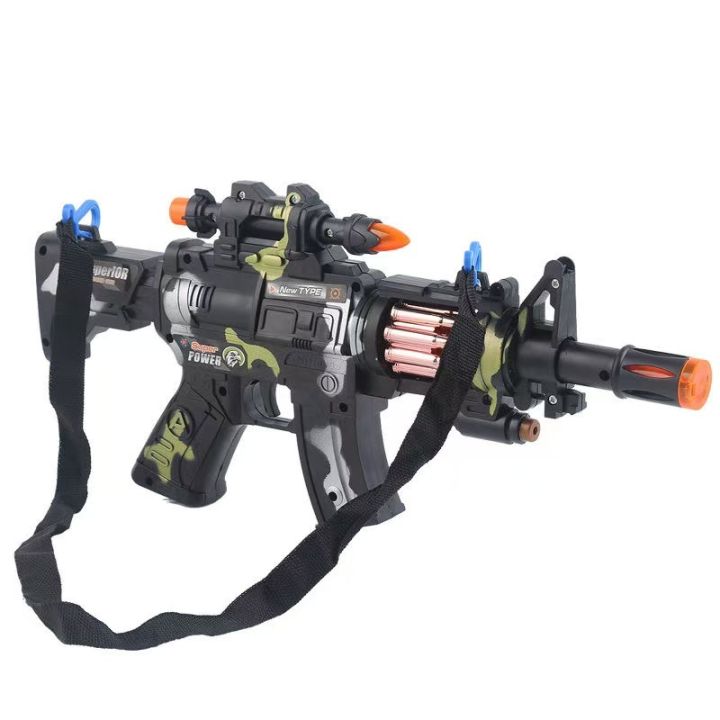 Laser gun with sound and light gun toy electric infrared retractable ...