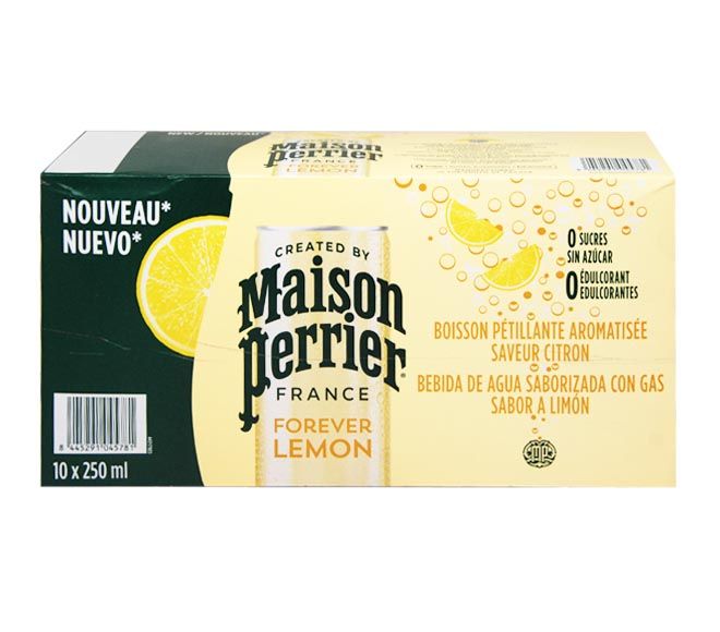Maison Perrier Forever Lemon Flavored Sparkling Water 10 x 250mL ...