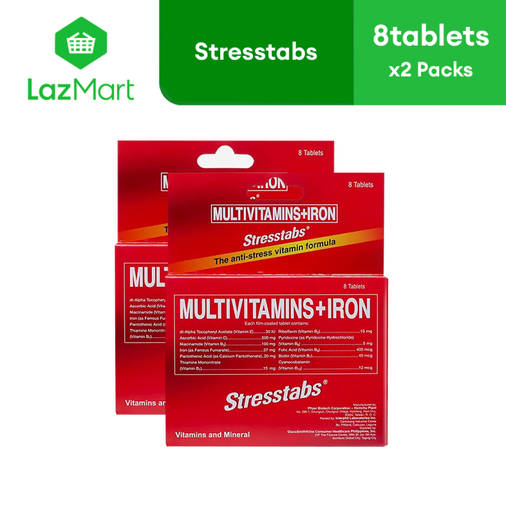 Stresstabs Multivitamins 8 Tablets pack of 2 | Lazada PH