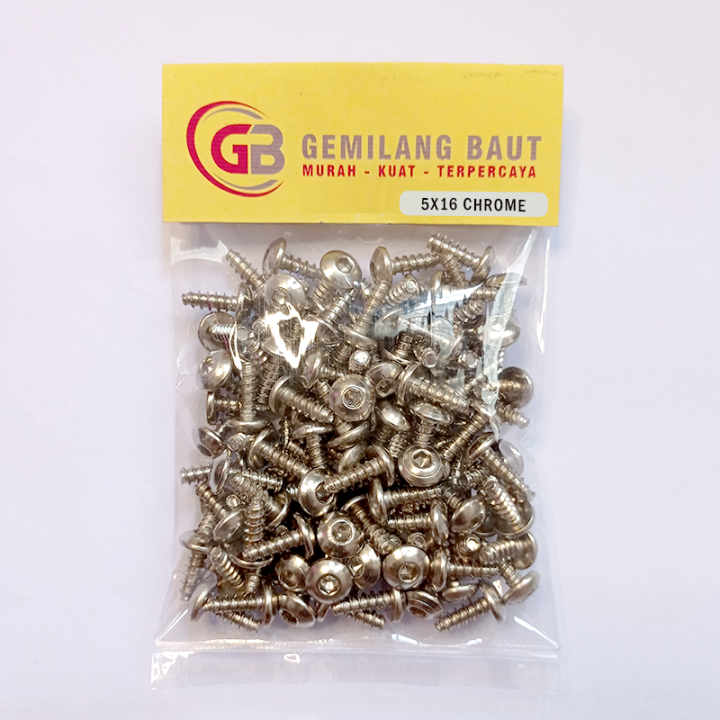 Baut Body Yamaha Crome Kunci L / Baut Body Cacing Jupiter mx Jupiter ...