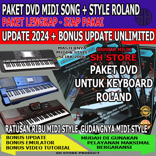 Update 2024 Midi Song Style Keyboard Roland Update Full Version | Lazada Indonesia