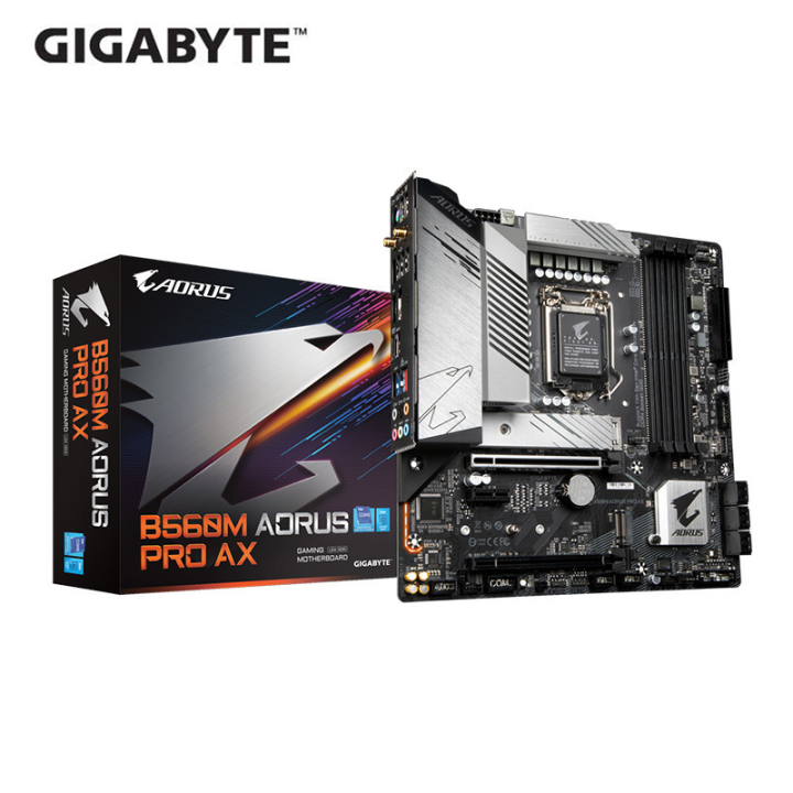 Gigabyte B560M AORUS PRO AX motherboard LGA1200 4xDDR4 DIMM Using Intel ...