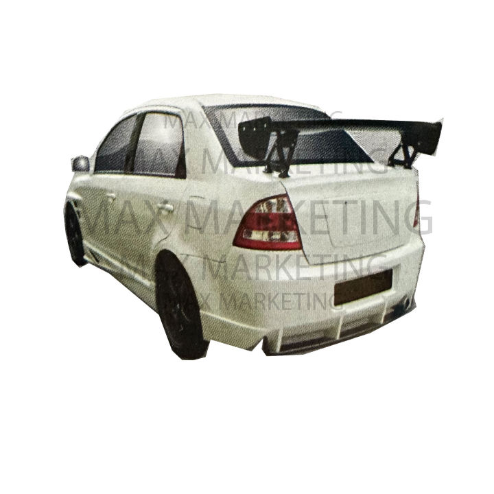 PROTON SAGA BLM REAR BUMPER SUBARU V9 (FIBER GETAH ) SKIRT LIP BODYKIT ...
