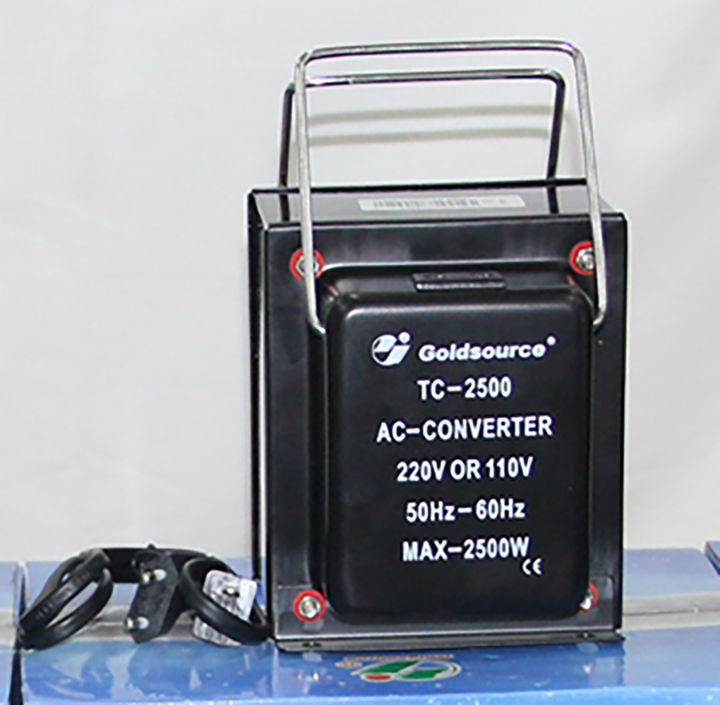 TCH-2500 Goldsource Transformer Step up/down 2500w with Handle Auto ...