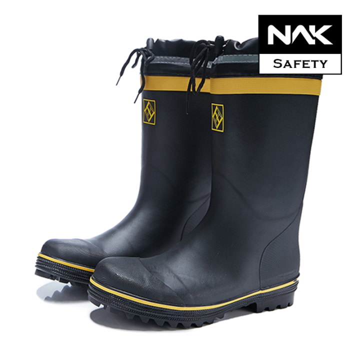 NAK - Kasut Rubber Safety Boots Men Outdoor Anti-Slip Waterproof Rubber ...