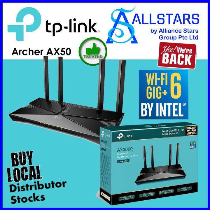 (ALLSTARS : We are Back / WiFi Promo) TPLink / TP-Link Archer AX50 ...