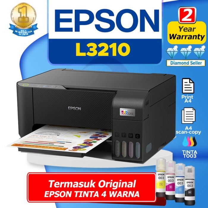 SPESIAL DISKON Printer Epson L3210 A4 ECOTANK All in One InkTank ...