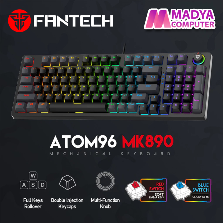 Fantech ATOM96 MK890 Keyboard Mechanical Gaming 96 Keys | Lazada Indonesia