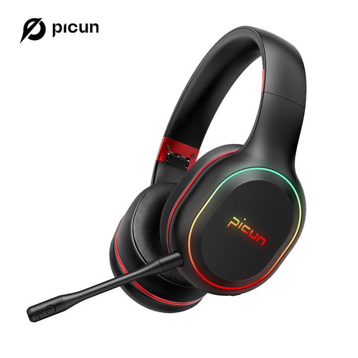 Picun P80X Wireless Gaming Headphones with Mic Noise Reduction Headset ...