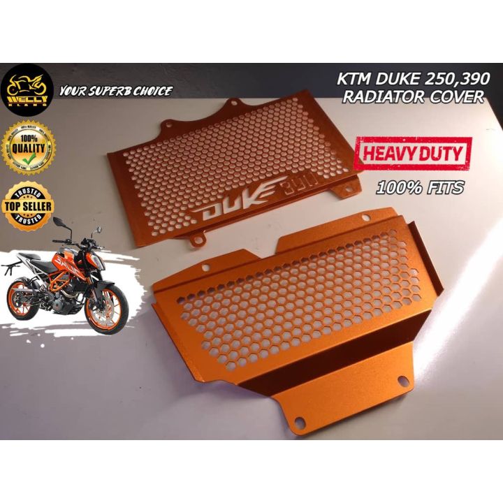 KTM DUKE 250 390 RADIATOR GUARD RADIATOR COVER COVER TANGKI AIR COOLANT ...