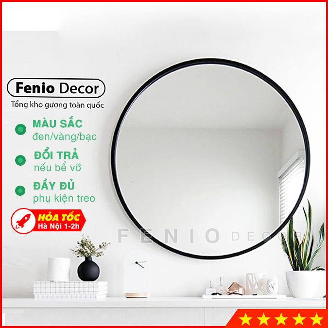 Gương Treo Tường Nhà Tắm Gương Soi Trang Trí Decor Phòng Ngủ Fenio Có ...