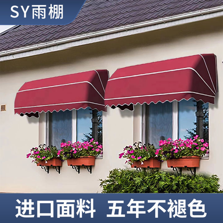 French curved awning decorative awning retractable villa balcony ...