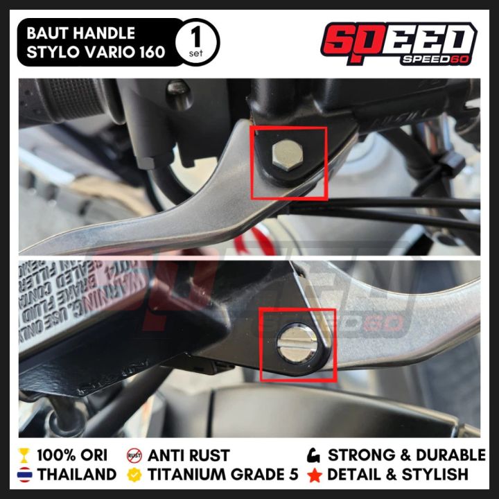Baut Handle Honda Vario STYLO PCX ADV 160 Baut Titanium Grade 5 Probolt ...