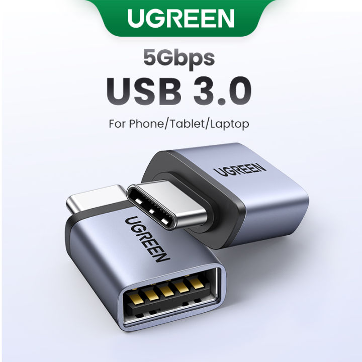UGREEN OTG Type-C Male to USB A Female 3.0 Adapter, Aluminum Shell ...