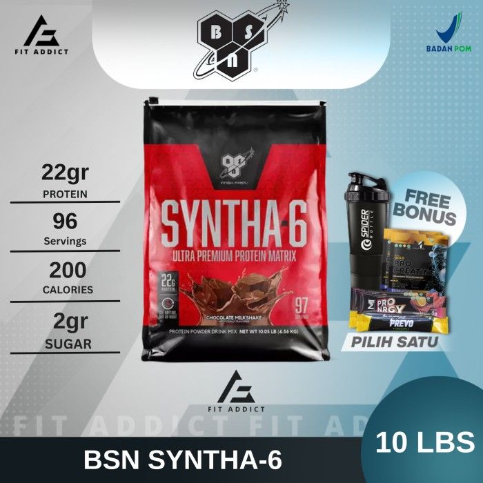 BSN Syntha-6 Syntha 6 10Lbs 10 Lbs 10 Lb 10Lb Syntha6 Whey Protein ...