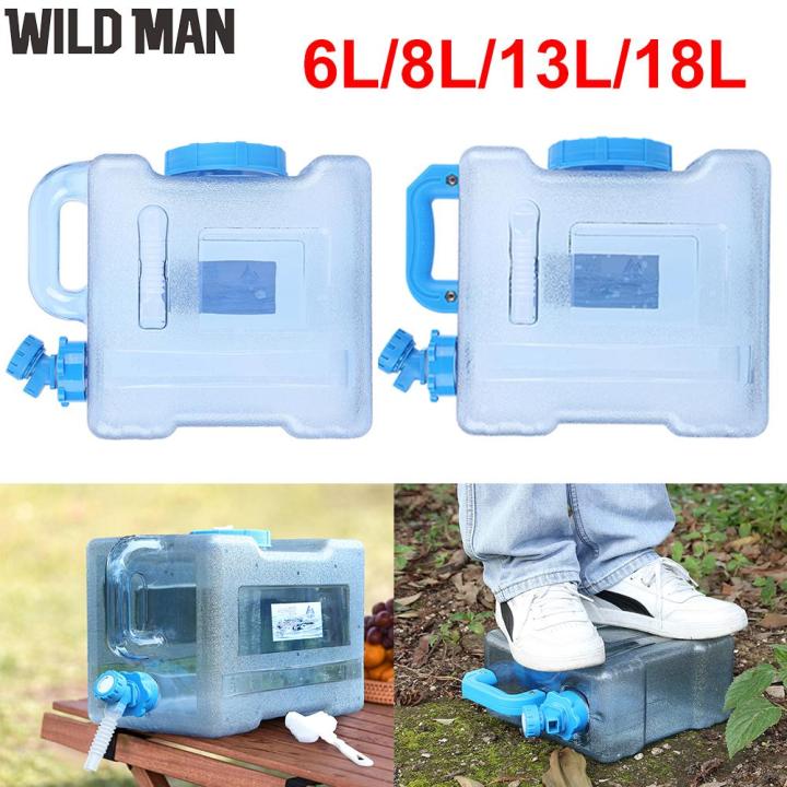 [WILD MAN] 6/8/13/18L Outdoor Water Bucket Portable Camping Bucket ...
