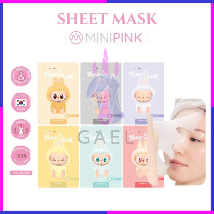 The Monster Sheet Mask RANDOM VARIAN Facial Masker Labubu Muka Skin ...