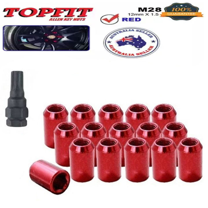 TOP FIT Chrome set of 20 Allen Key Wheel Nut | Lazada PH