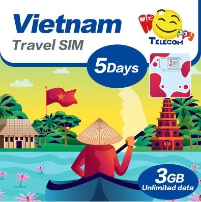 Happy Vietnam Sim - 5 Days Unlimited Data Travel Sim (4G 3GB) | Lazada PH