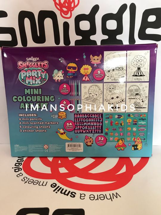 % original Smiggle Mini Coloring Art Set | Lazada