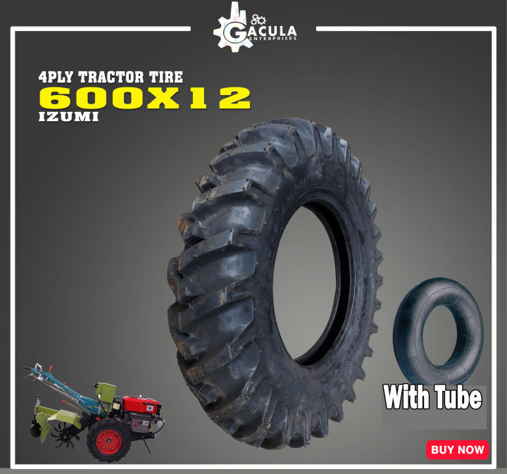 Tire And Tube 6.00/12 600X12 400X12 4.00/12 For Hand Tractor, Kuliglig ...