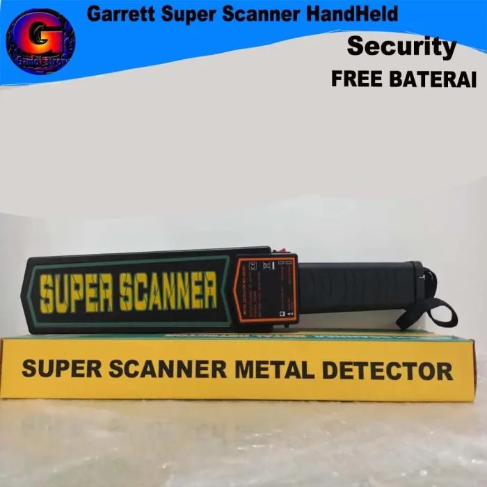 SECURITY METAL DETECTOR ALAT METAL DETEKTOR LOGAM SUPER SCANNER ...