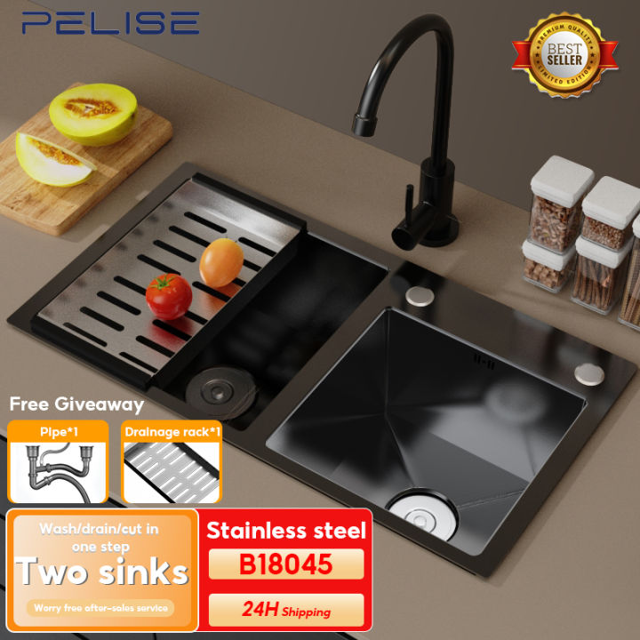 PELISE 304 Stainless Steel Kitchen Sink 2.2mm Thickness Kitchen ...